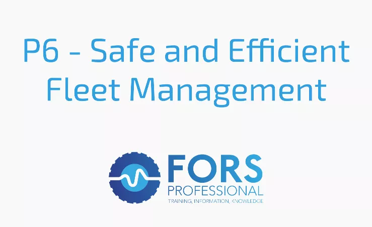 FORS Practitioner Workshop 6 - Safe and Efficient Fleet Management - FORS