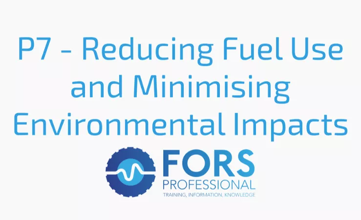 FORS Practitioner Workshop 7 - Reducing Fuel Use and Minimising ...
