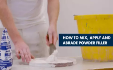 How To Mix, Apply And Abrade Powder Filler - NOCN Client Demo