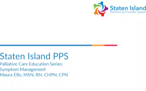 Module 2 : Principles of Symptom Management - Staten Island PPS